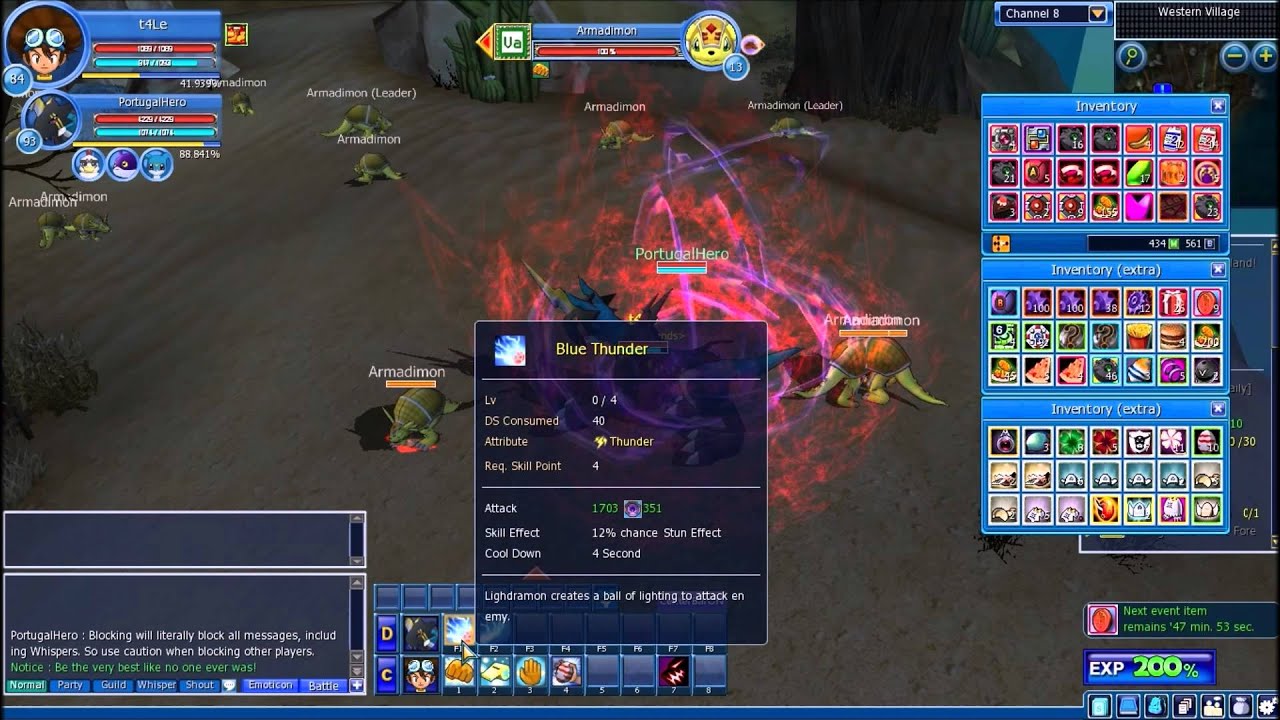Digimon Master Online Lighdramon Armor Evolution - YouTube