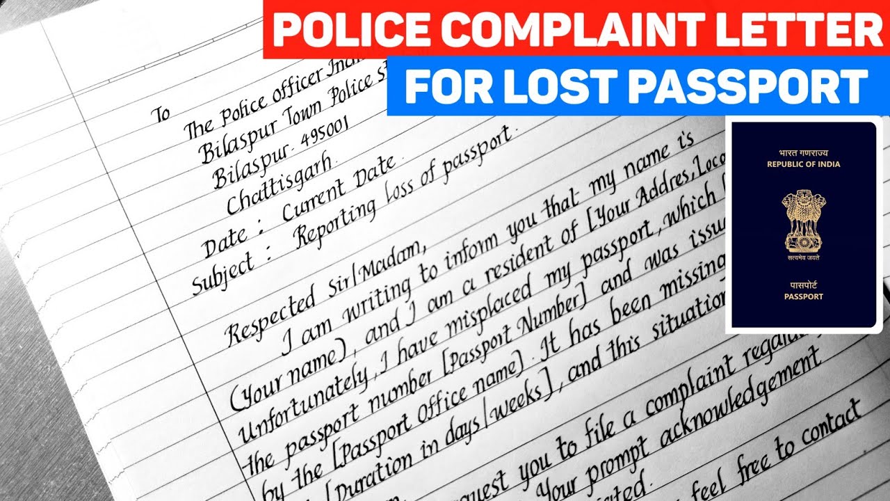POLICE COMPLAINT LETTER Write A Police Complaint Letter For Lost police-complaint-letter-write-a-police-complaint-letter-for-lost