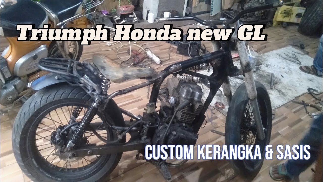 Custom Kerangka & sasis Triumph new Honda||kolaborasi dengan suhu ...