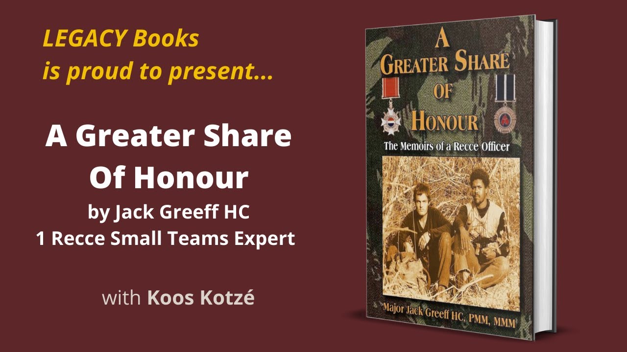 Legacy Books - Jack Greeff - 1 Recce Small Teams Expert - YouTube