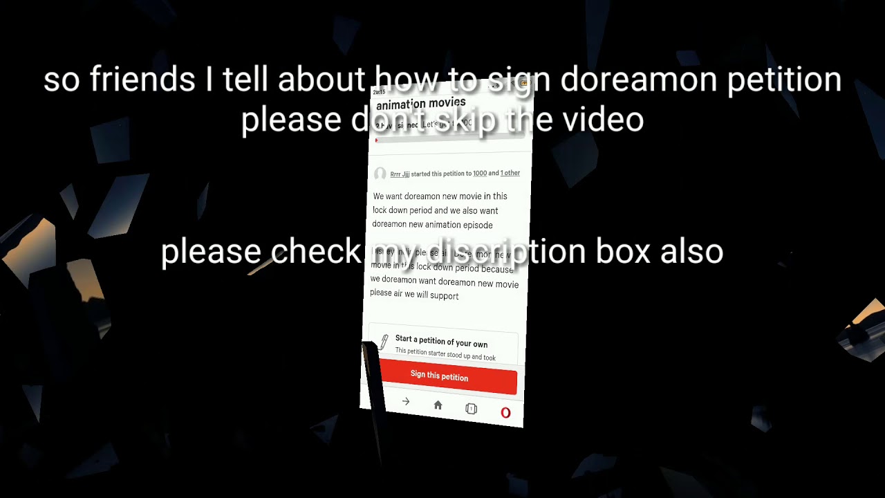 How to sign Doreamon petition - YouTube
