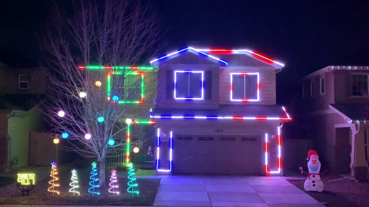 HOME ALONe Light Show - Cates Christmas Lights 2019 - YouTube