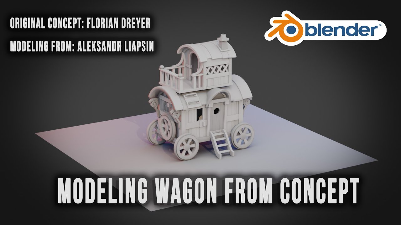 3D Modeling Wagon From The Image Concept - YouTube