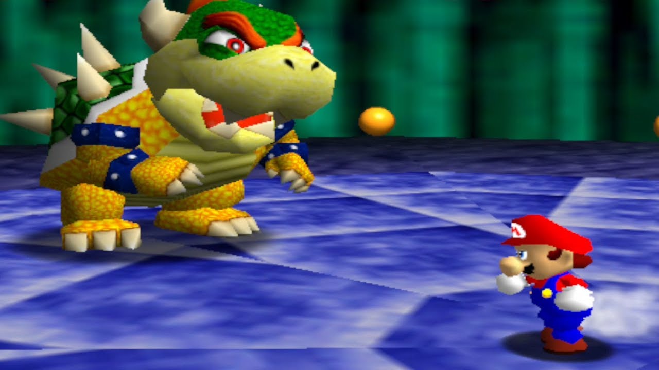 Super Mario 64 - 100% Walkthrough Part 5 - Bowser in the Dark World ...