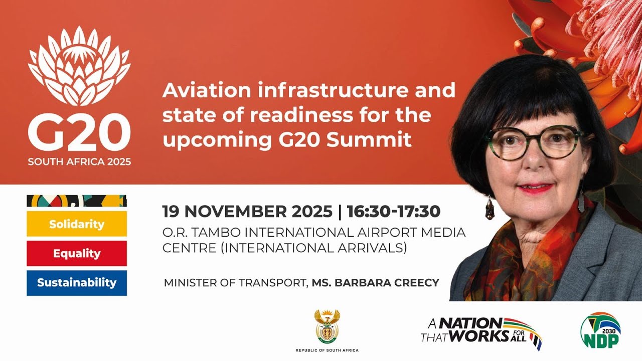 Minister Barbara Creecy updates media on State of readiness of airports ...