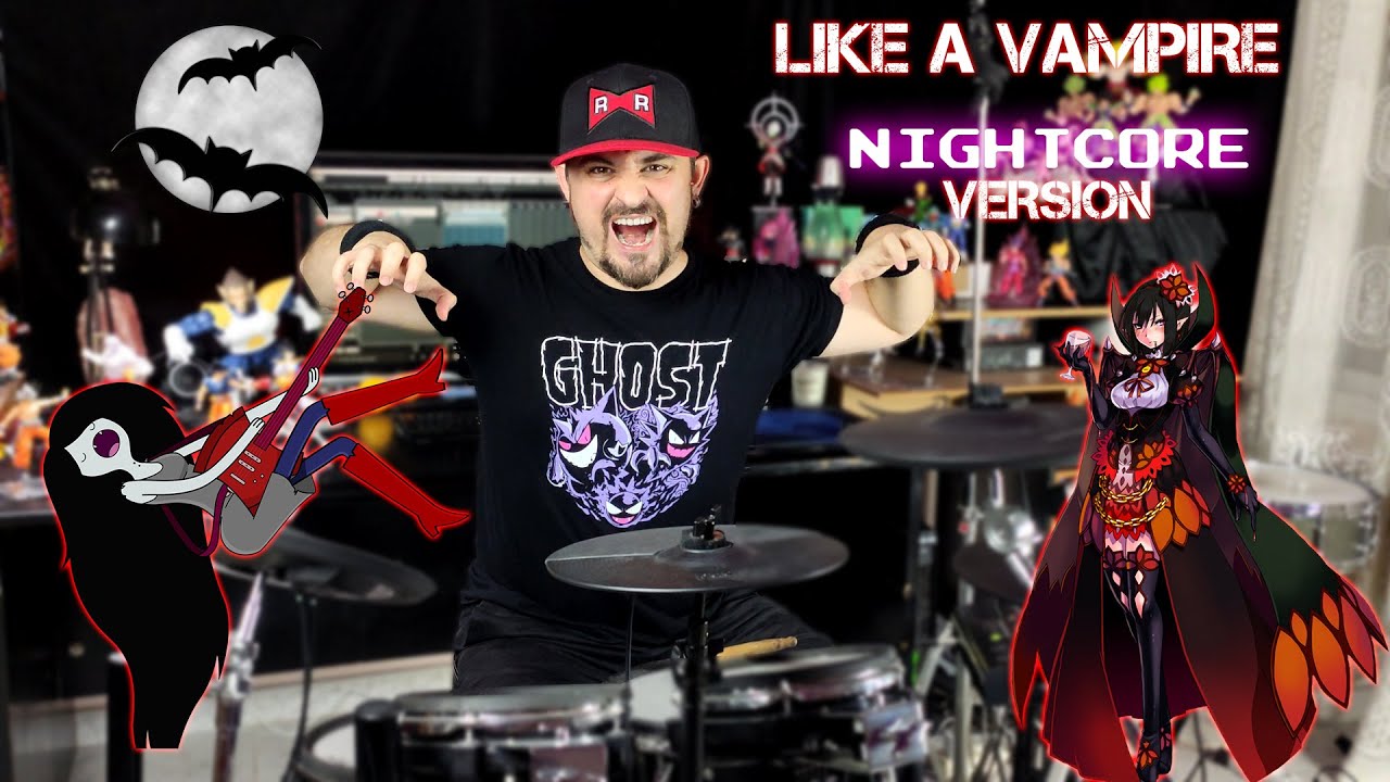 Like a vampire | Nightcore version | Catrien Maxwell | Drum cover By ...