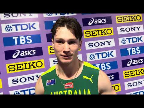 Lachie Kennedy after winning Australia’s first 60m medal at 2025 World ...