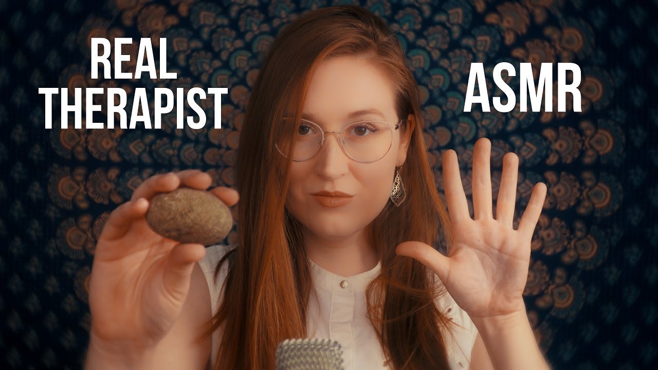 ASMR for Anxiety with REAL Therapist! Grounding Techniques Edition ...