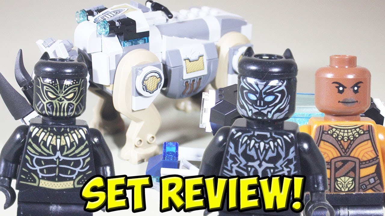LEGO Black Panther: Rhino Faceoff by the Mine 76099 Set Review - YouTube