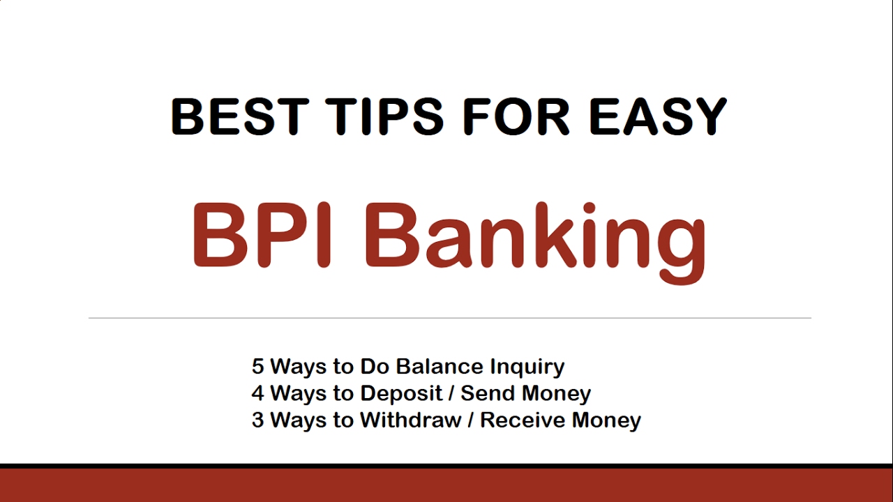 Best Tips for Easy BPI Banking - YouTube