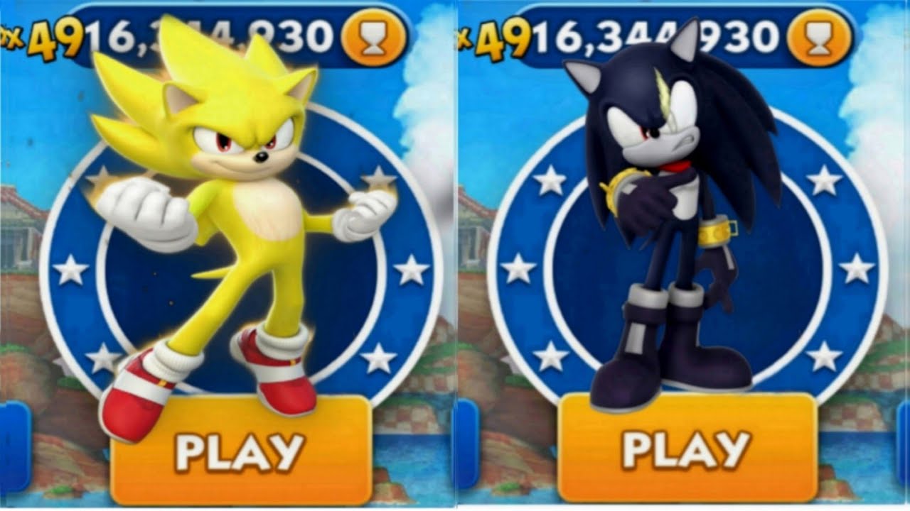Sonic Dash - Super Sonic VS Captain Shadow _ Movie Sonic vs All Bosses ...