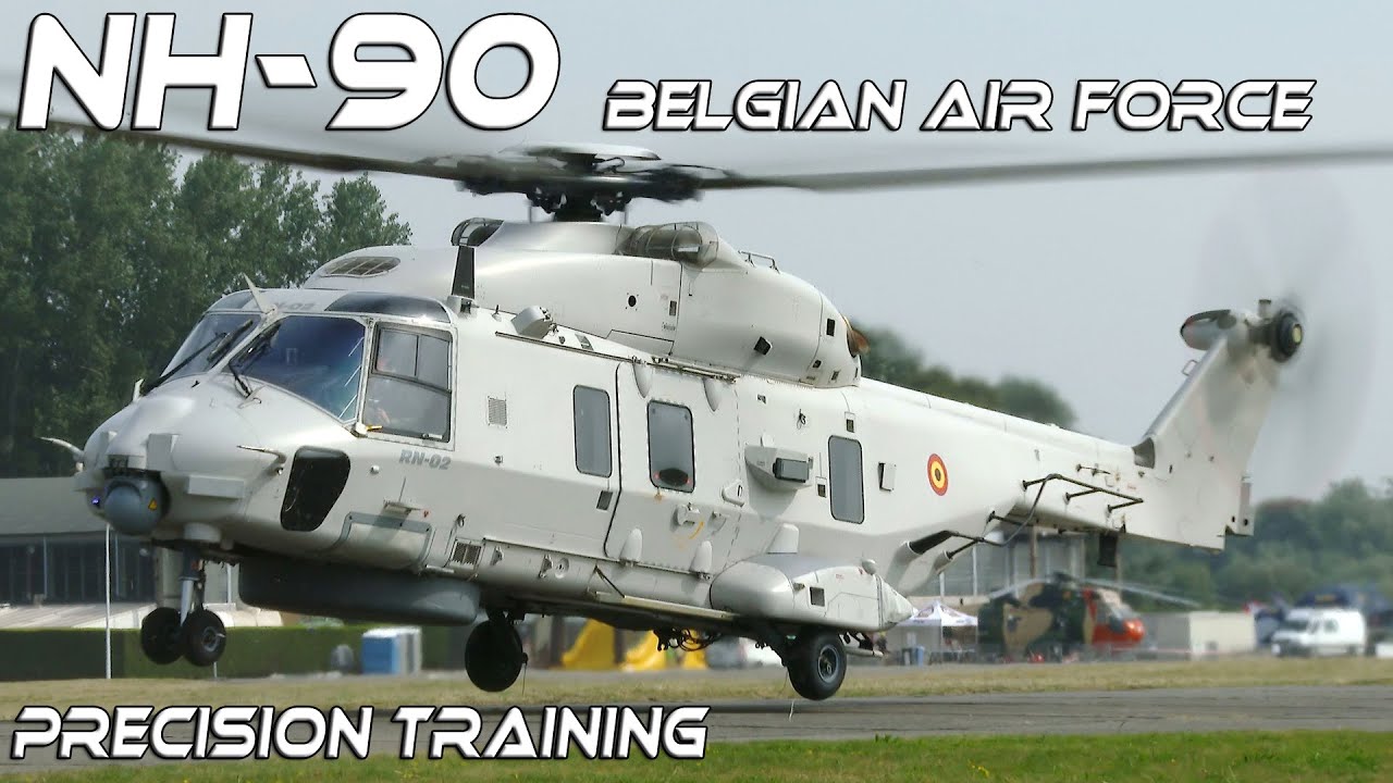 4K UHD NH90 Eurocopter Precision Training Belgian Air Force Koksijde ...