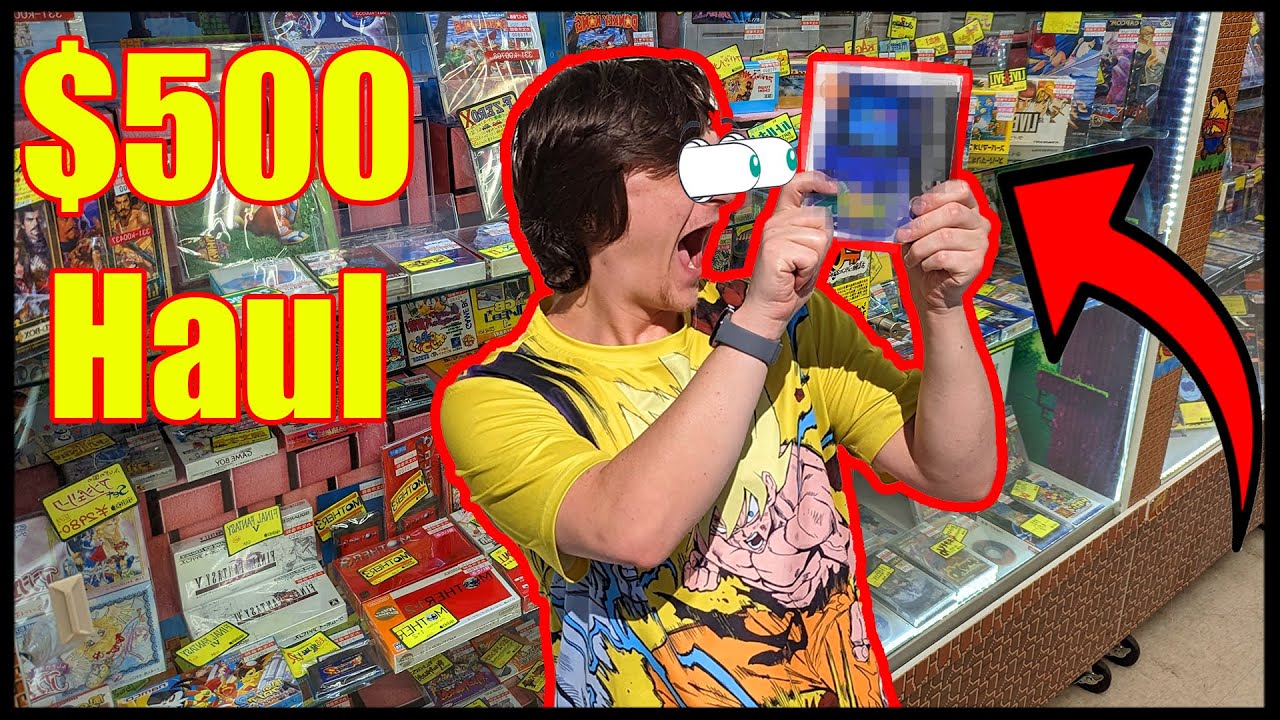 Retro Game Hunting in Japan! #3 - $500 Spree! - YouTube