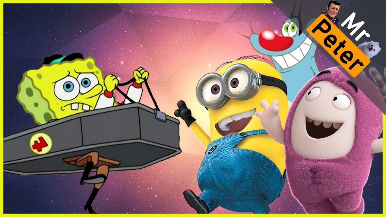 Spongebob Mix 🔹 Oddbods & Minions & Oggy - YouTube