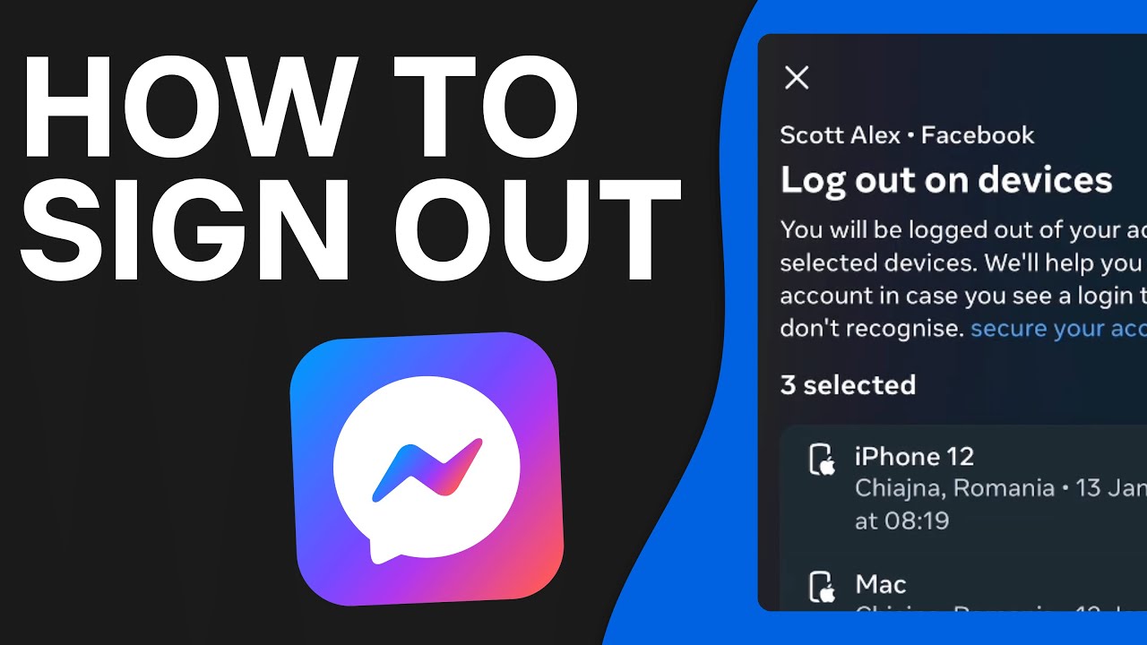 How to Logout of Messenger - Sign Out of Facebook Messenger - YouTube