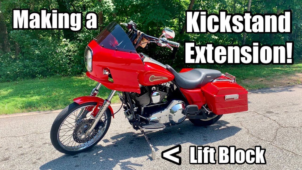 Making a Kickstand Lift Block - Electra Glide FXRT Build Pt. 9 - YouTube