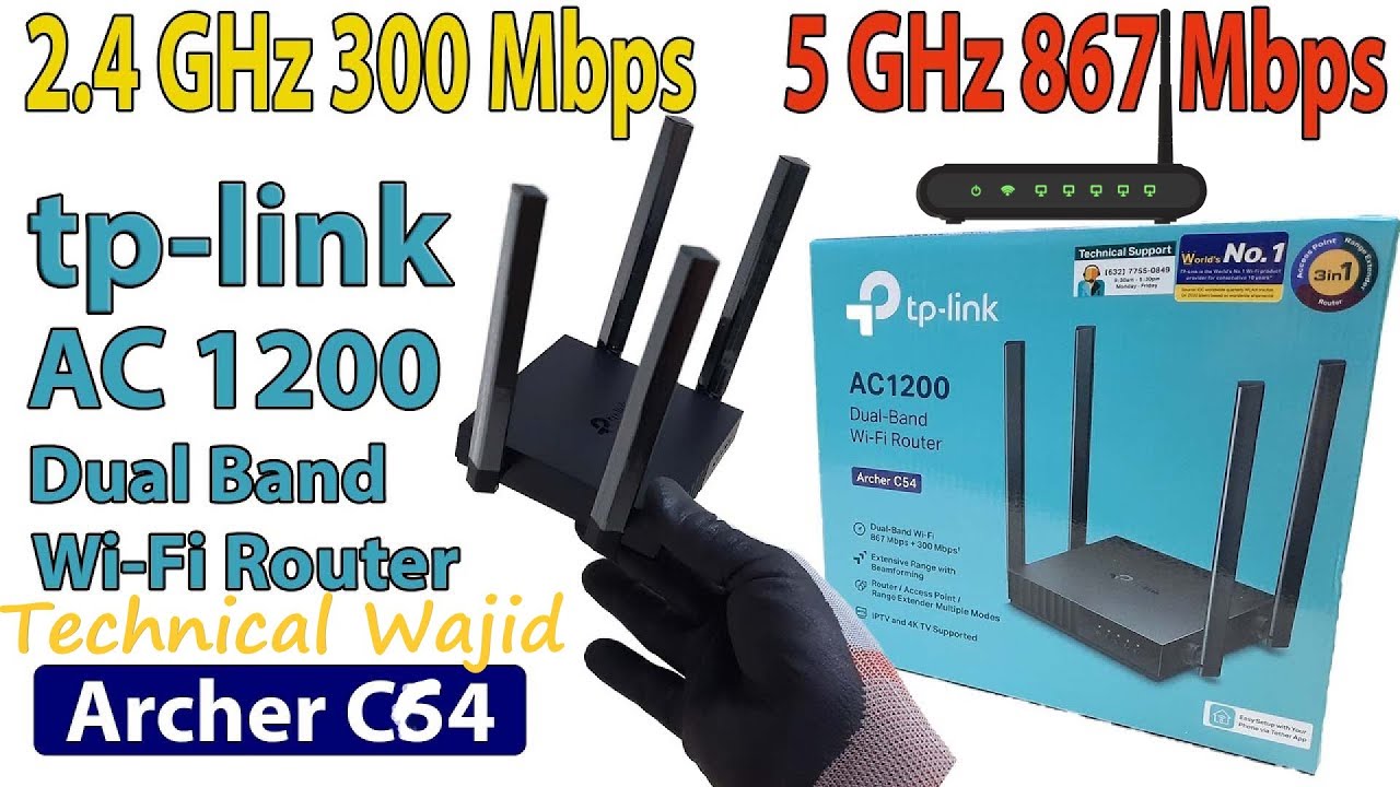AC 1200 TP-Link Archer C64 AC1200 Wi-Fi Router | Unboxing and ...