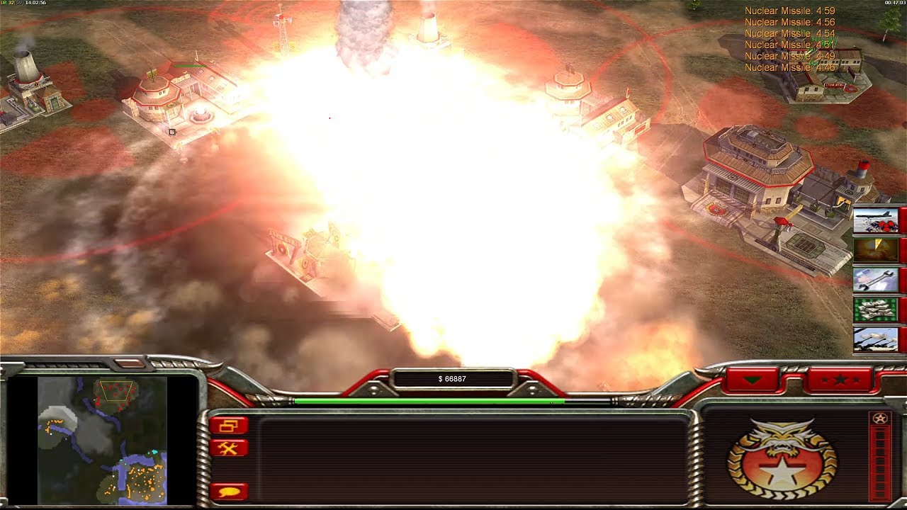 Command Conquer Generals Zero Hour - China Nuke vs 4x HARD China ...