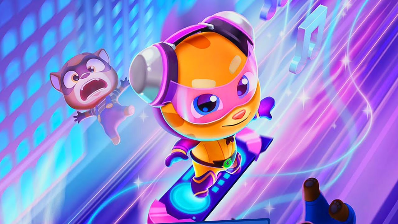 Talking Tom Hero Dash Rockstar Ginger New Hero Youtube