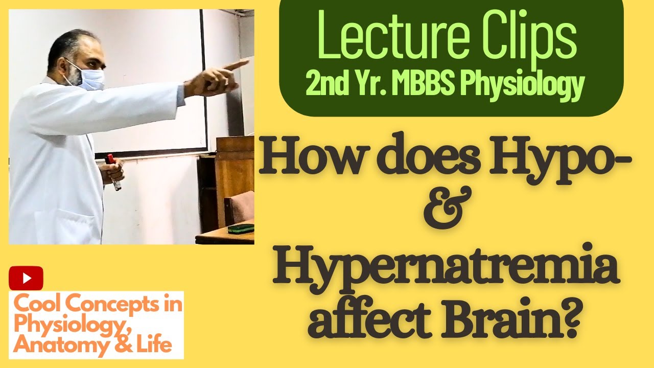How does Hypo & Hyper-Natremia (Na+) affect brain? (2nd Year MBBS ...
