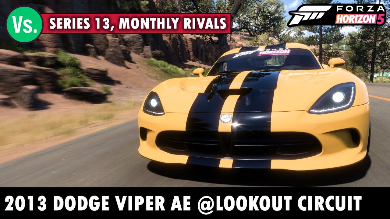 How to win Monthly Rivals in 2013 Dodge SRT Viper GTS Anniversary Edition (FH5 S13) - YouTube