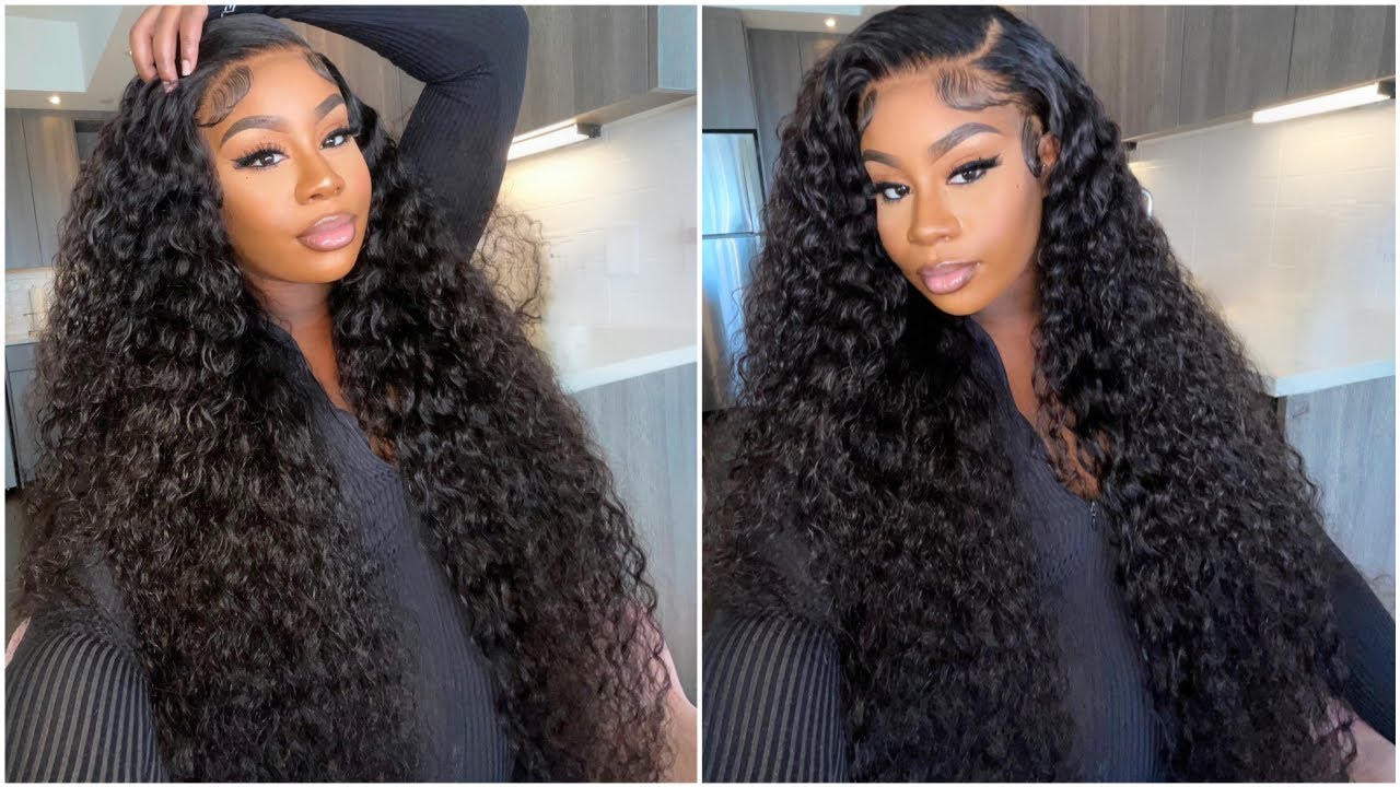 32 INCH WIG 🔥 | WATER WAVE WIG INSTALL 🔥 | ASTERIA HAIR - YouTube