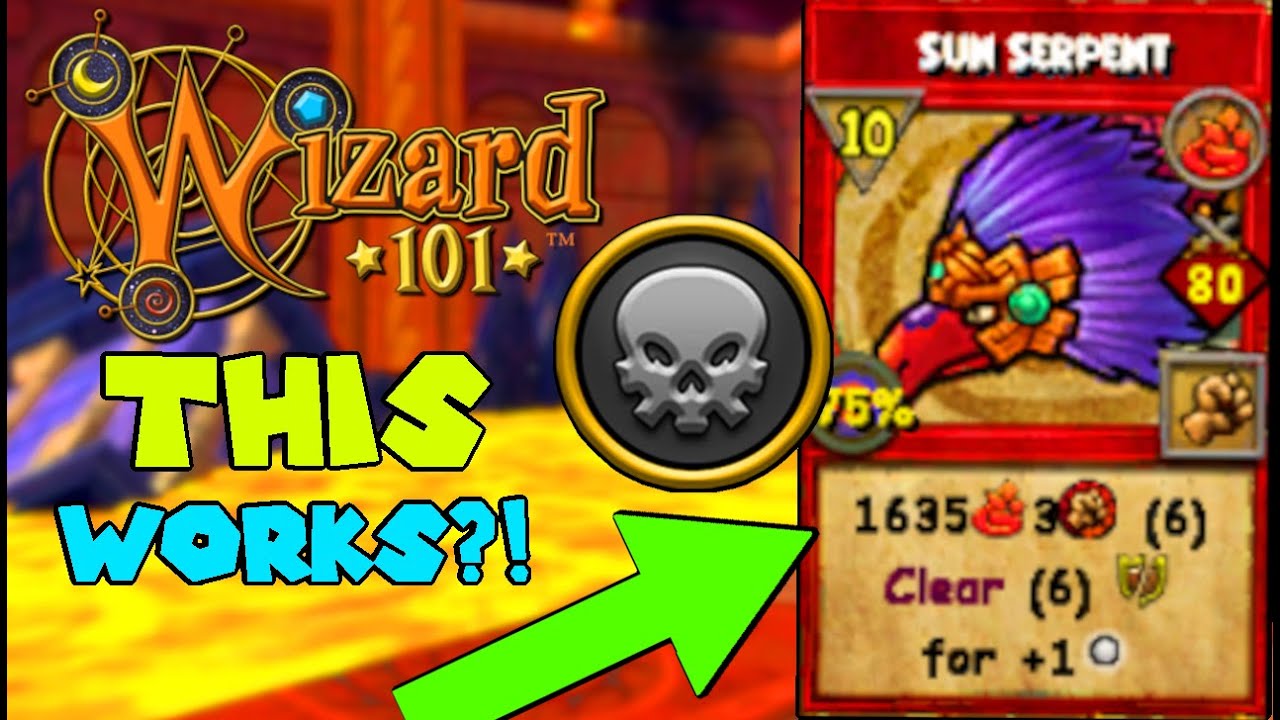 Wizard101 Level 170 Death PvP: SUN SERPENT ON THE DEATH ACTUALLY WORKS ...