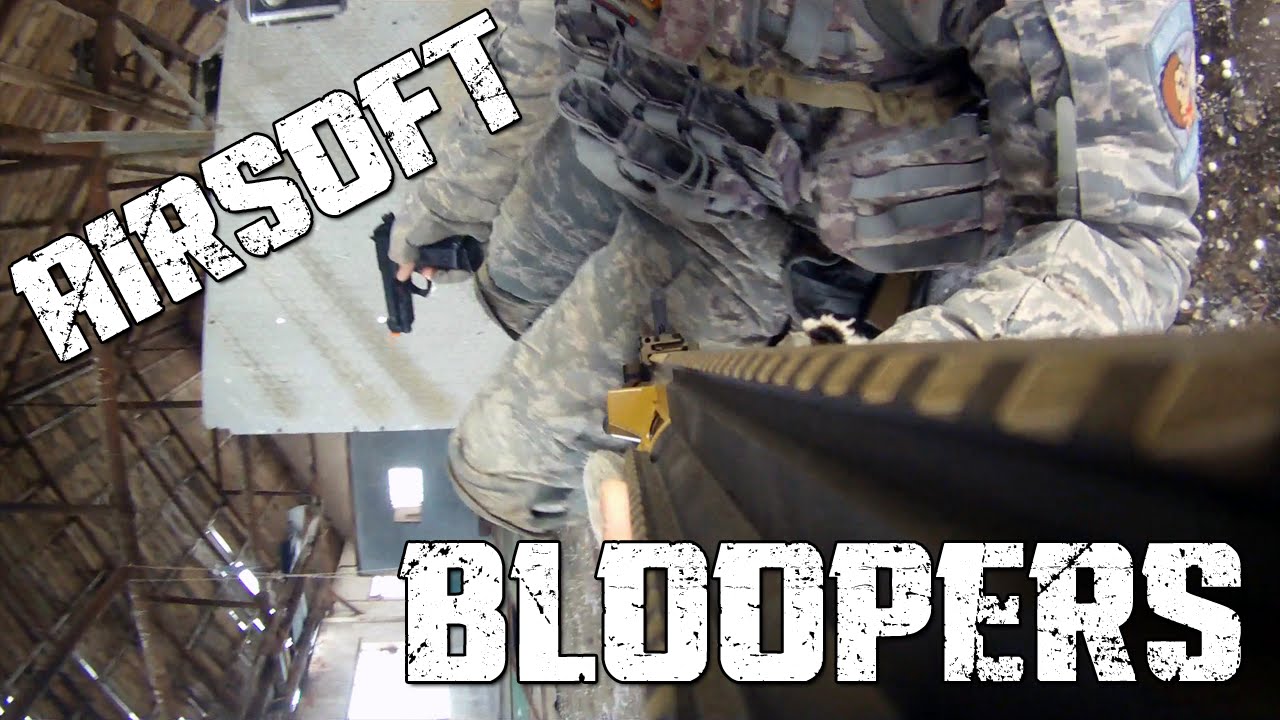 Airsoft | Fails & Bloopers | Slipping on Ice, Sight Shot Out, Scaring ...