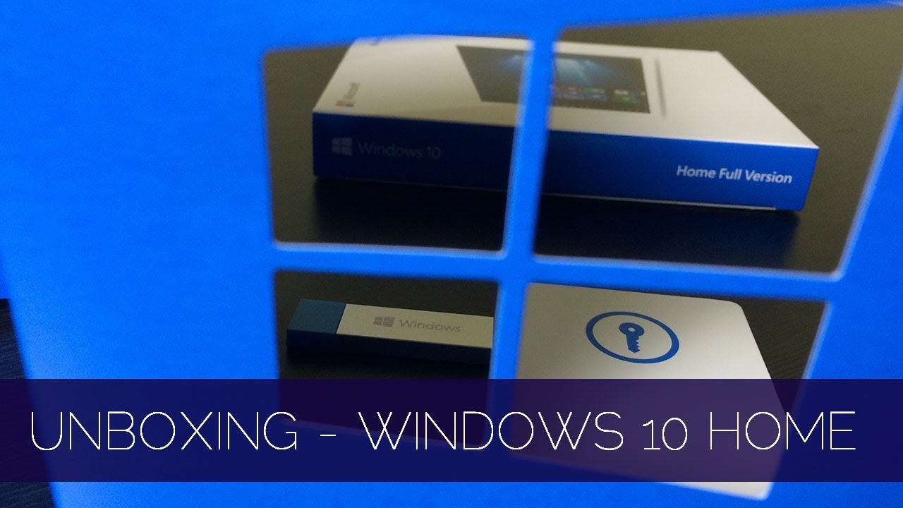 Unboxing Windows 10 Home (India) - YouTube