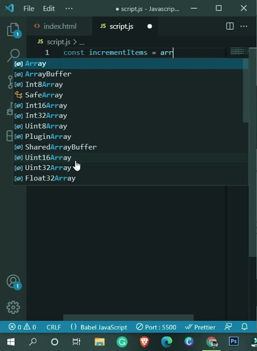 Shorts Programming Coading Exercise Increment Array Items By 1 By Using Javascript Function 9712