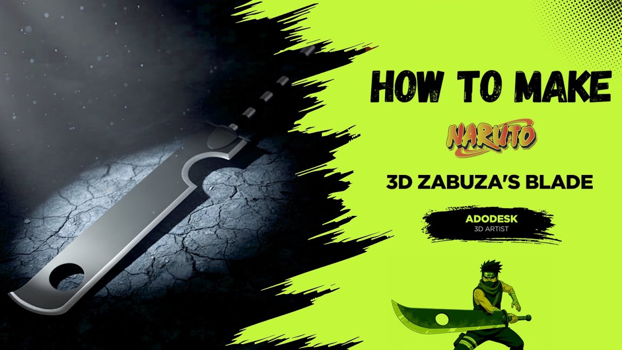 How to Make Zabuza’s Sword 3D Model in Maya/Blender/3ds Max | Naruto 3d ...