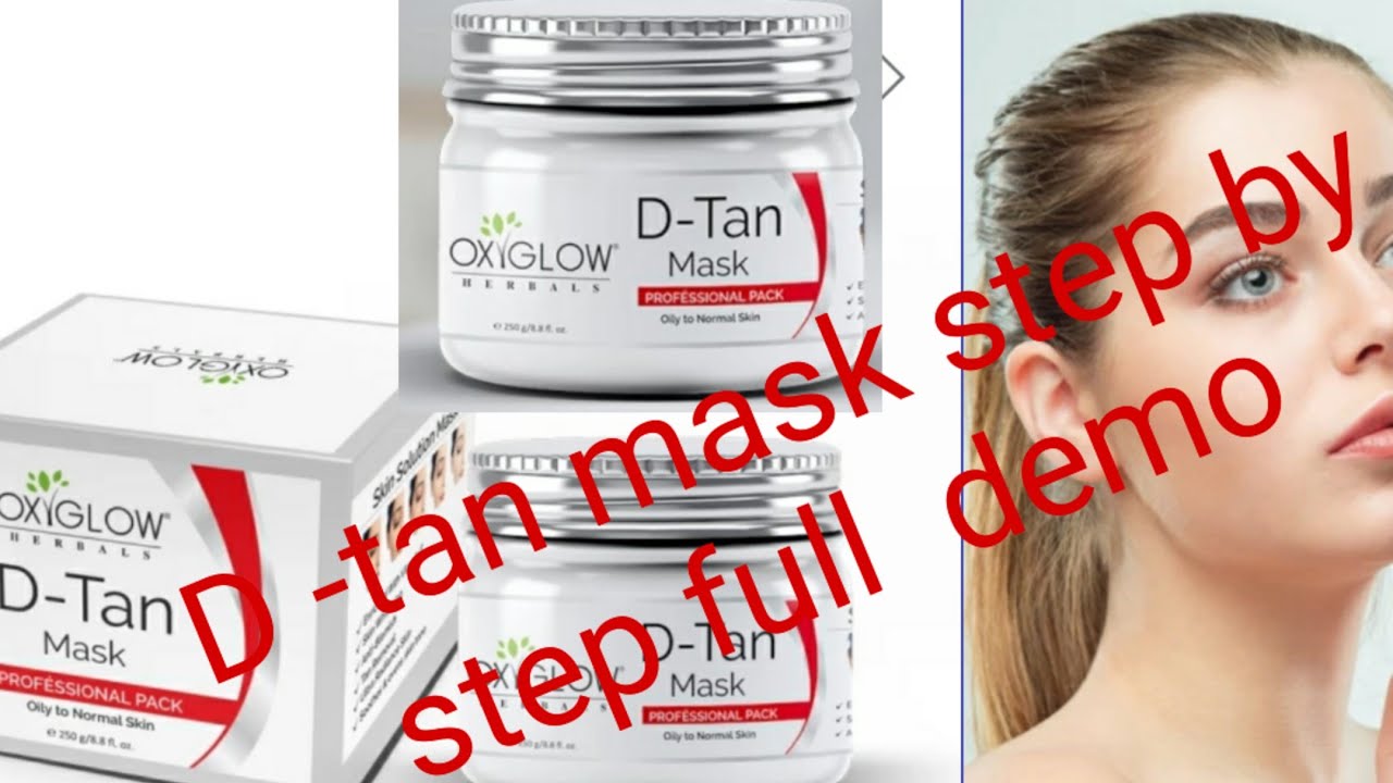 Oxy glow D-tan mask// step by step facial full review #2024# - YouTube