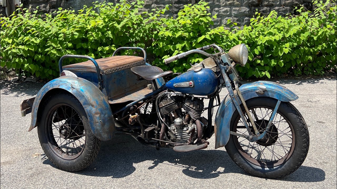 First Start 1937 W Harley Servi Car - YouTube