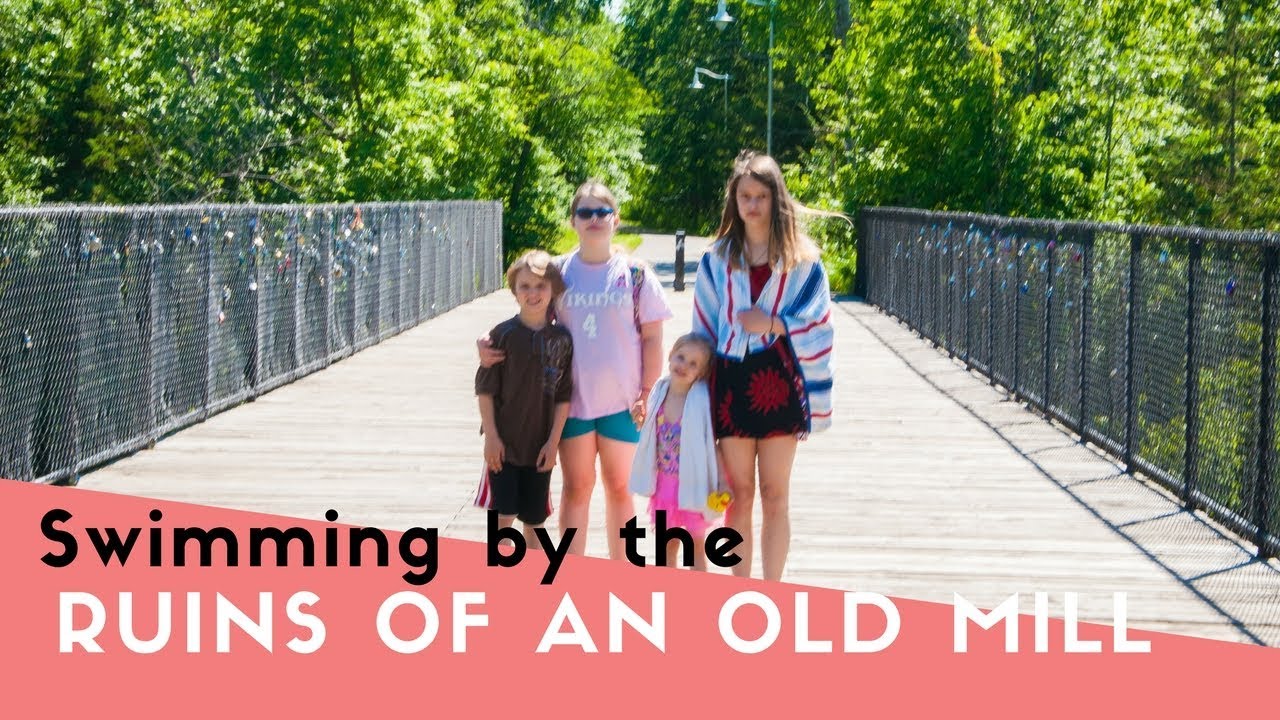 Swimming By The Ruins of an Old Mill | Old Mill Park - YouTube