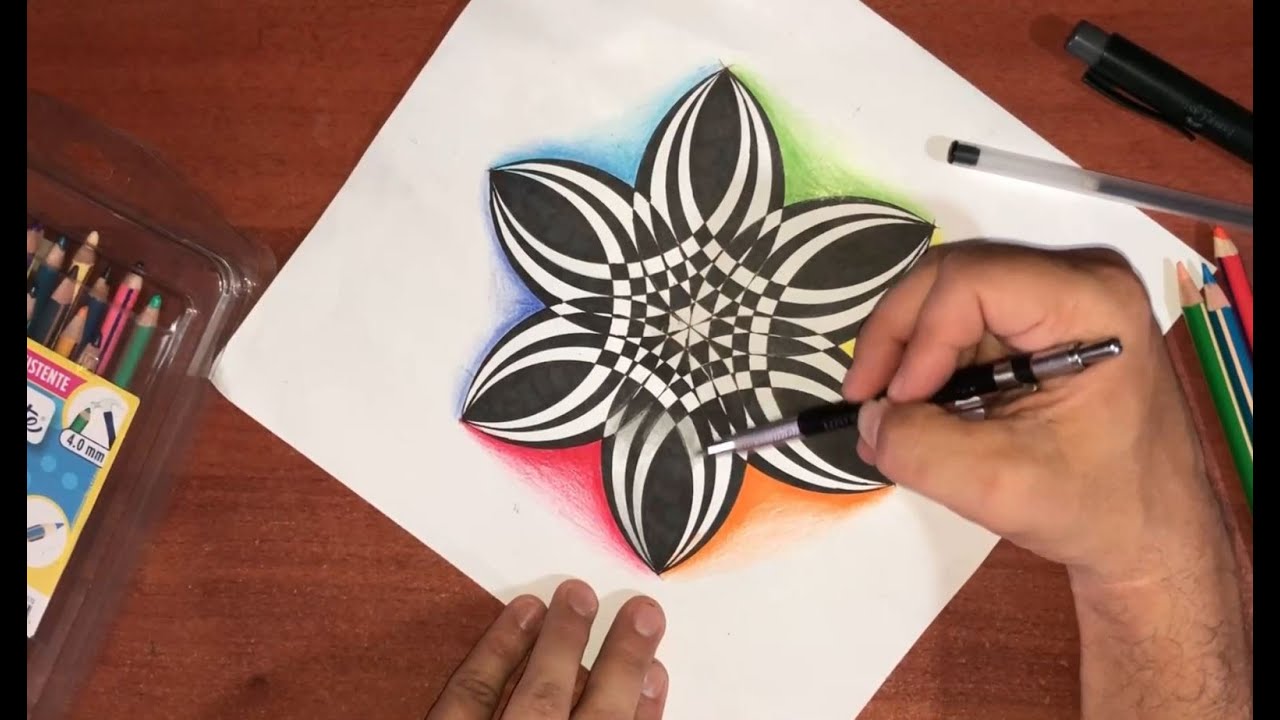 Cómo dibujar figuras con COMPÁS - YouTube