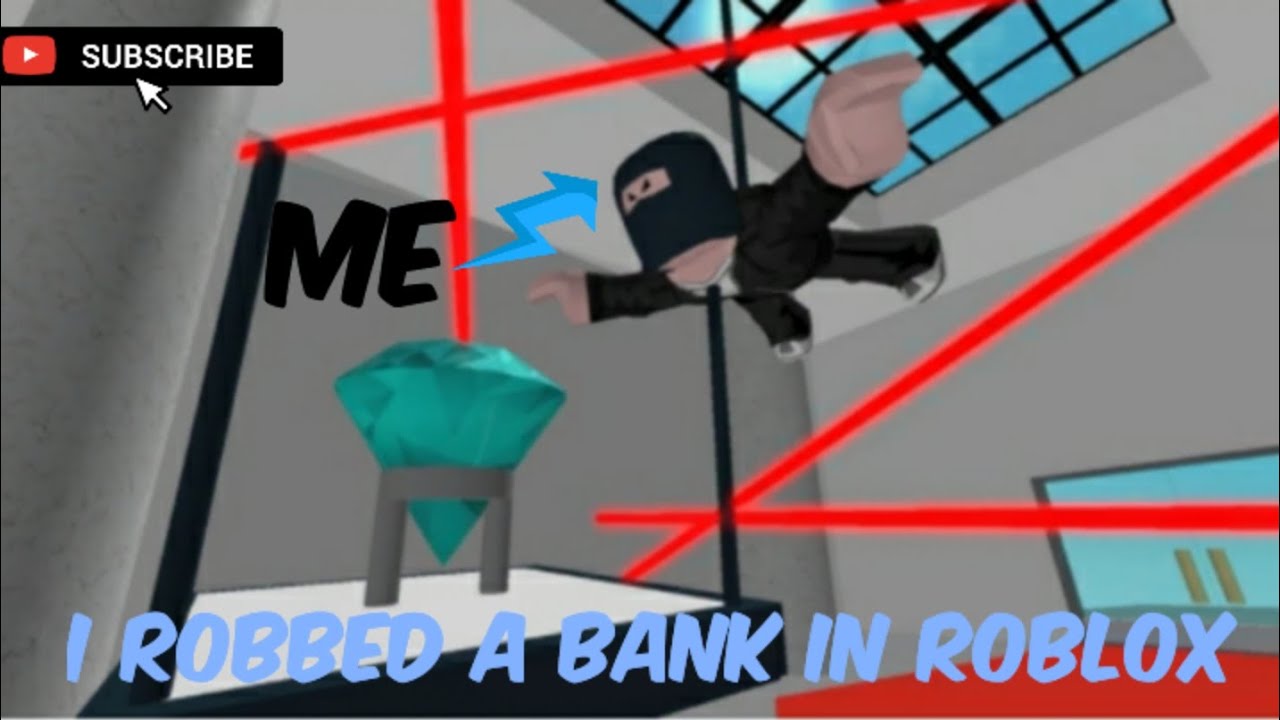 I become a robber in rob a bank in roblox - YouTube