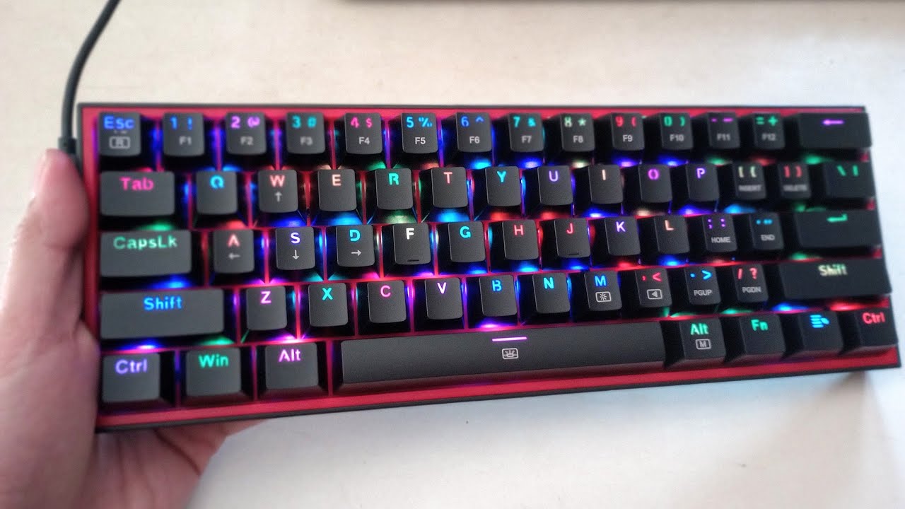 Unboxing and review of redragon k617 fizz mechanical keyboard (black ...