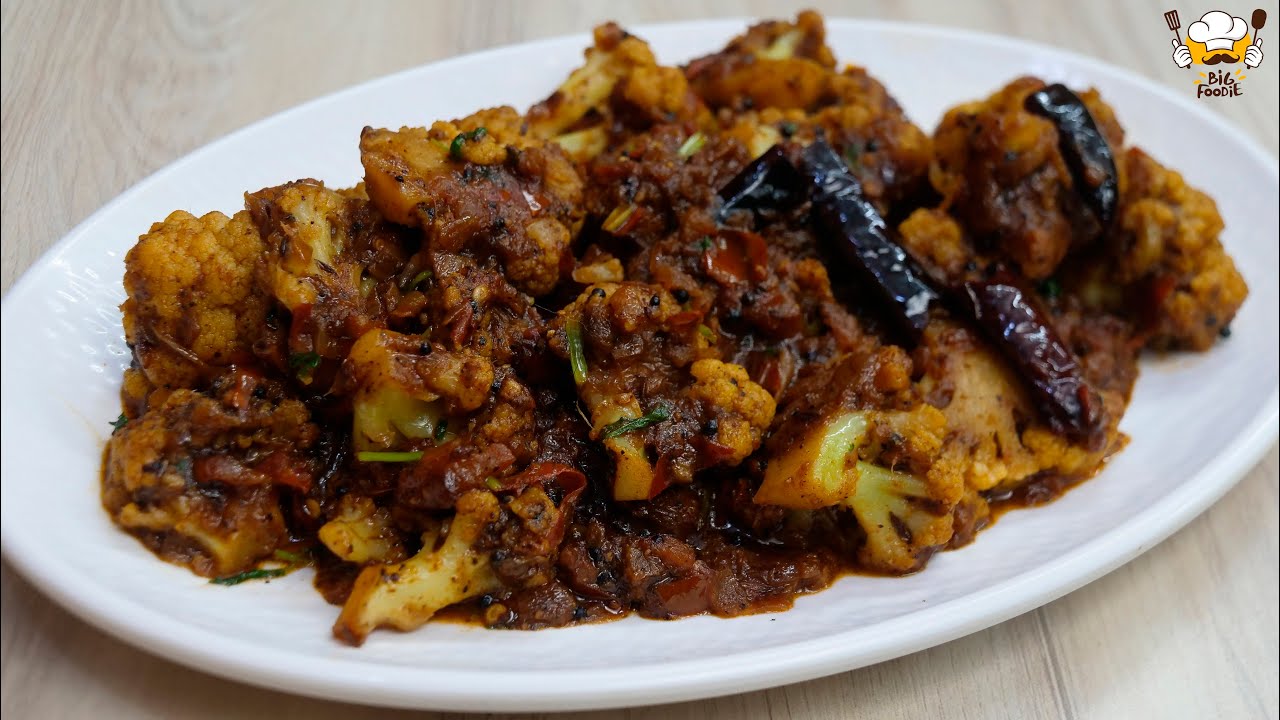 Cauliflower Pepper Fry - Crunchy Gobi Fry Recipe!! Big Foodie Recipes - YouTube