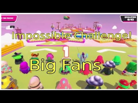 Fall Guys - I did the Impossible on Big Fans! (Challenge) - YouTube