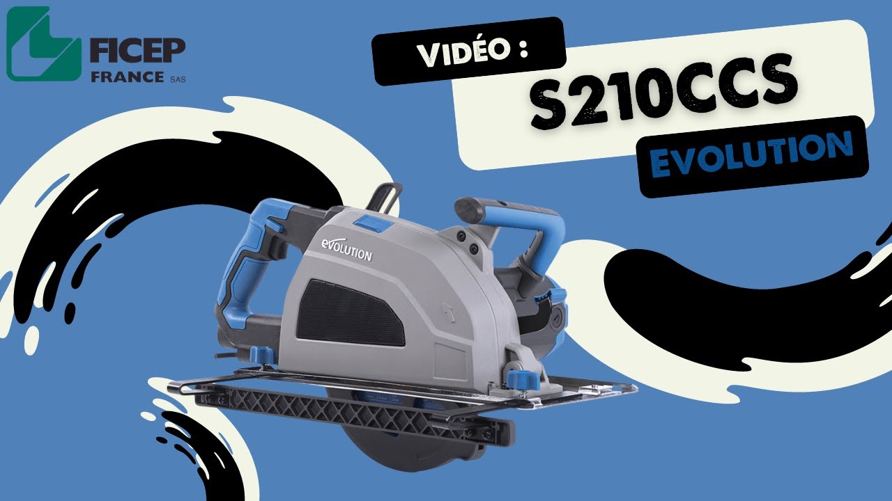 Scie Circulaire EVOLUTION S210CCS - [Acier 🔹] - YouTube