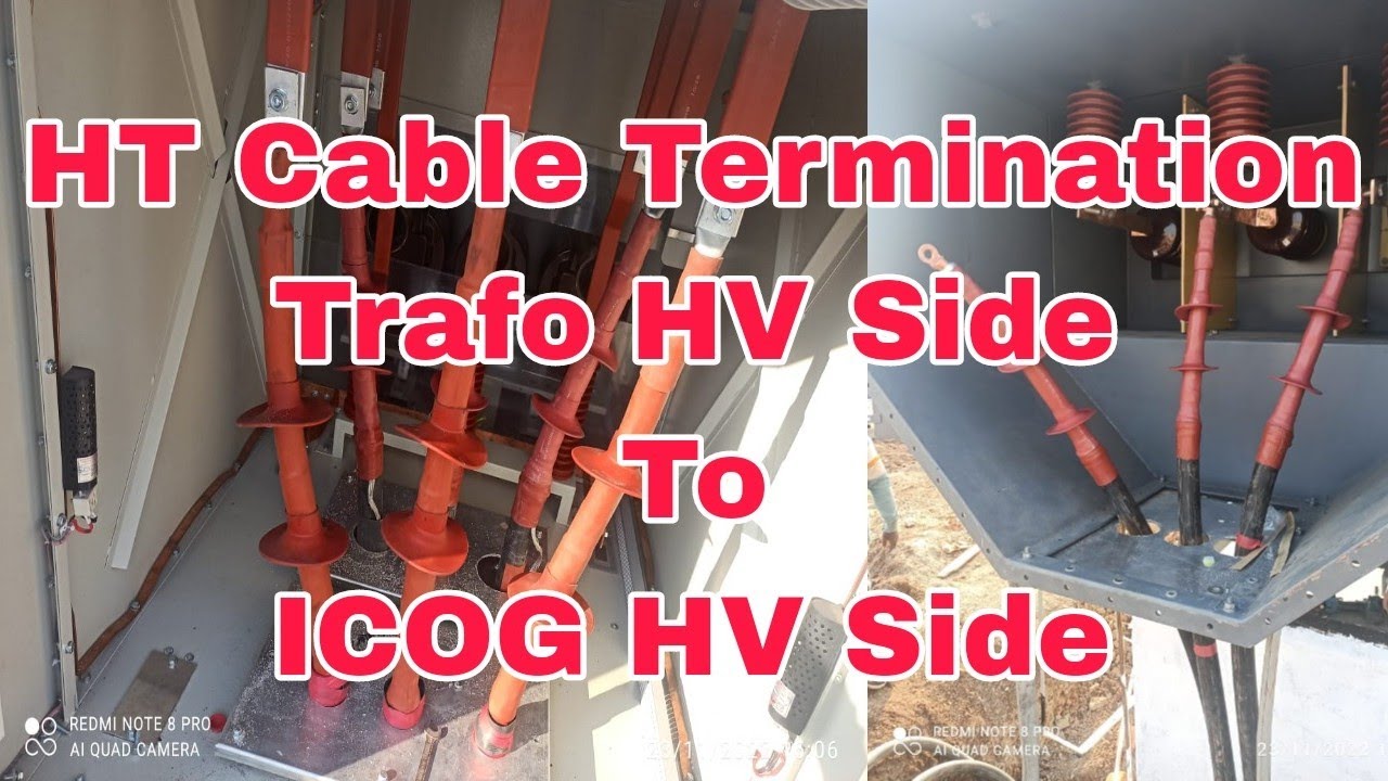 Solar Plant work || HT cable termination || Trafo HV side to ICOG HV ...