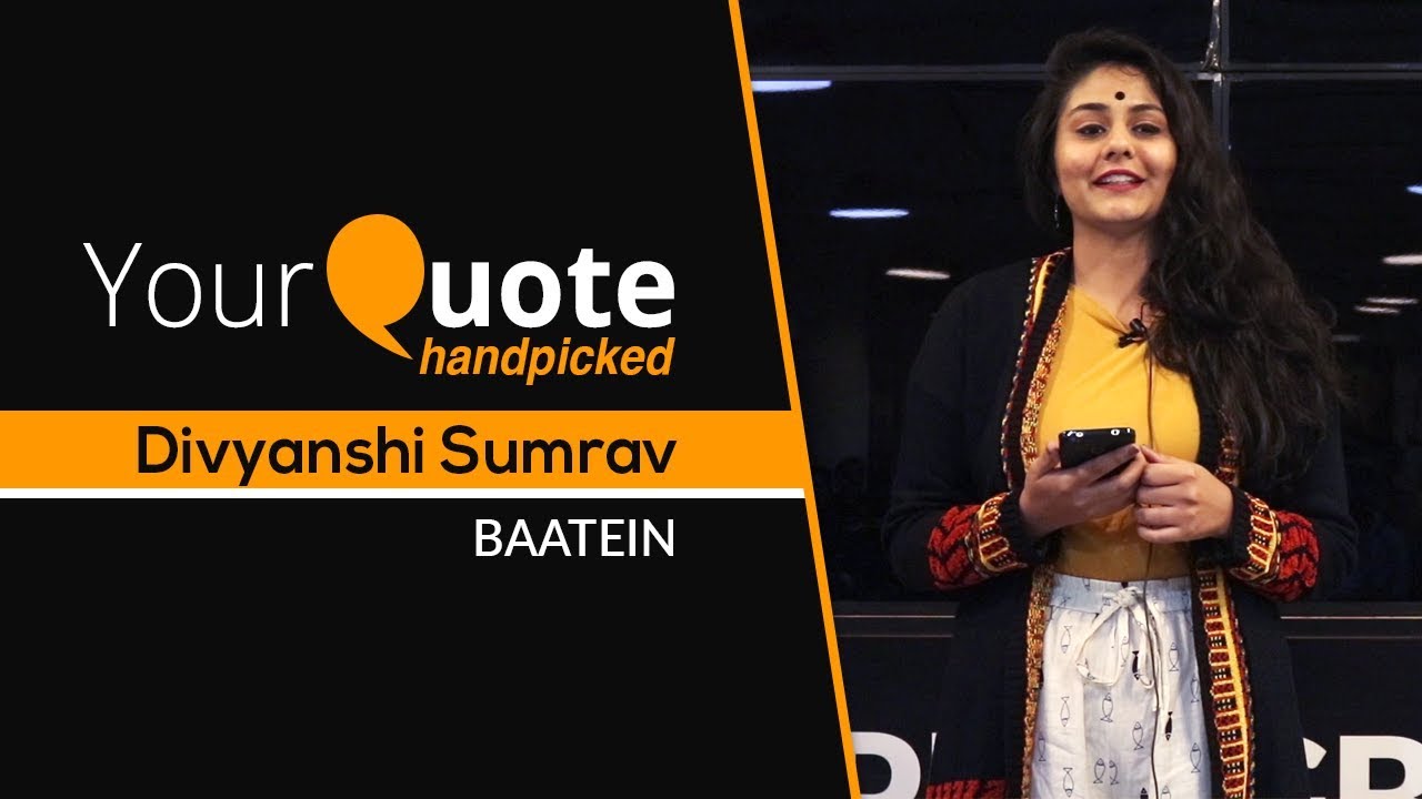 'Baatein' by Divyanshi Sumrav | Hindi Poetry | YourQuote Handpicked ...