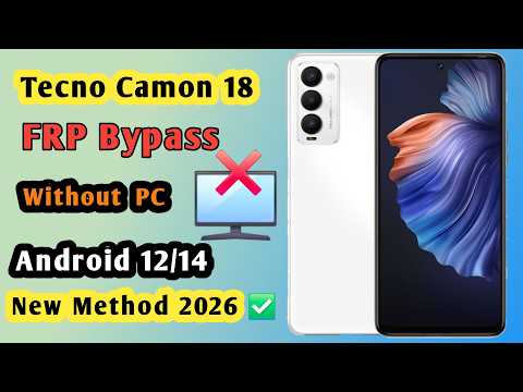 All Tecno Frp Bypass Without PC Android 12,13 |Tecno Camon 18 | New Method 2026