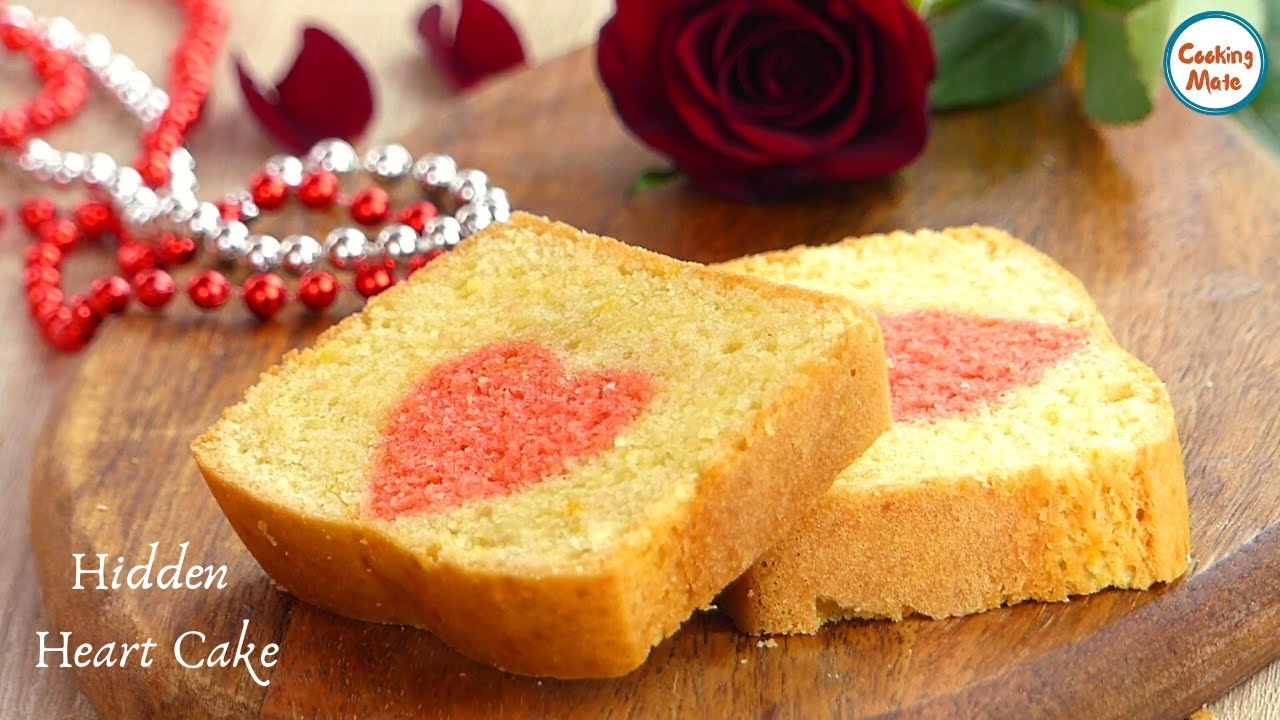 Hidden Heart Cake by Cooking Mate - YouTube