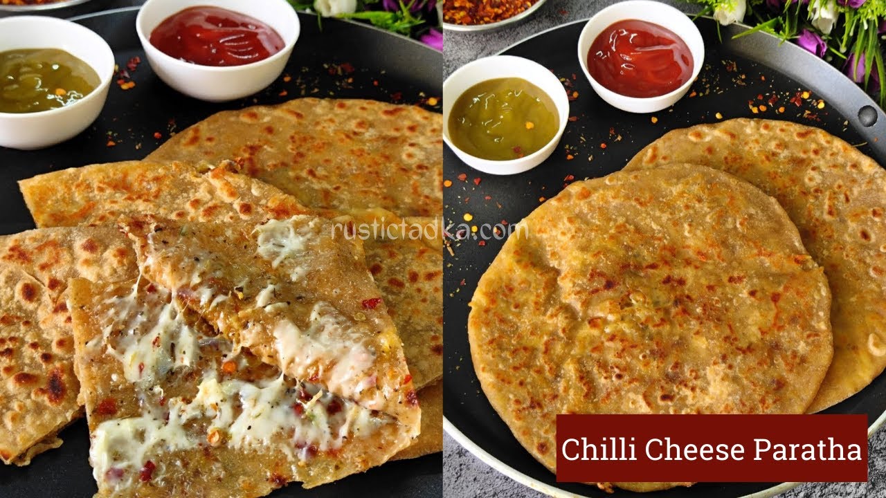 Chilli Cheese Paratha | चिल्ली चीज़ परांठा | How to make Cheese Paratha ...