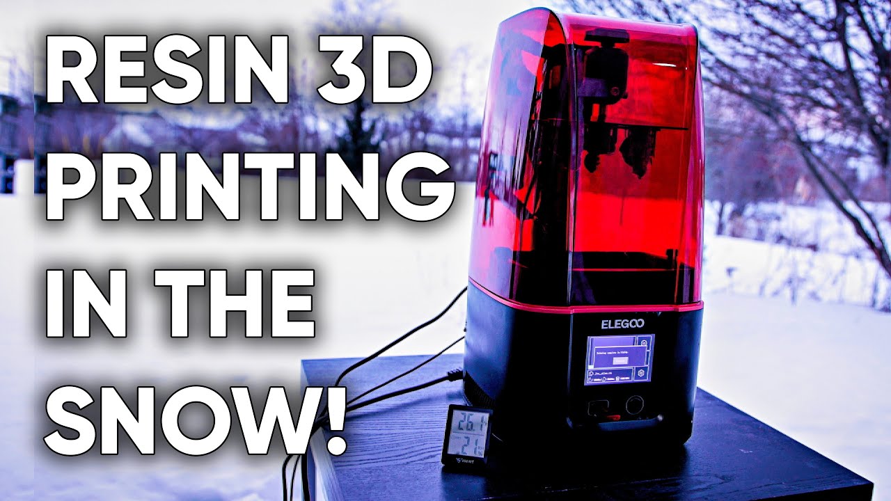 Can you Resin 3D Print outside in Snow?! 🥶 + Giveaway Winners! - YouTube