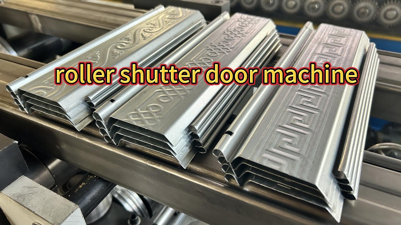 DINGTUO Roller Shutter Door Roll Forming Machine with Knot Patterns ...