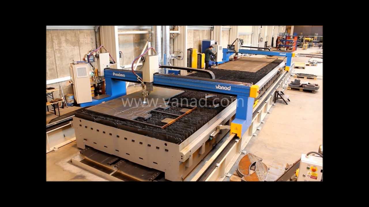 Double portal cnc machine with plasma and oxy-fuel technology - YouTube