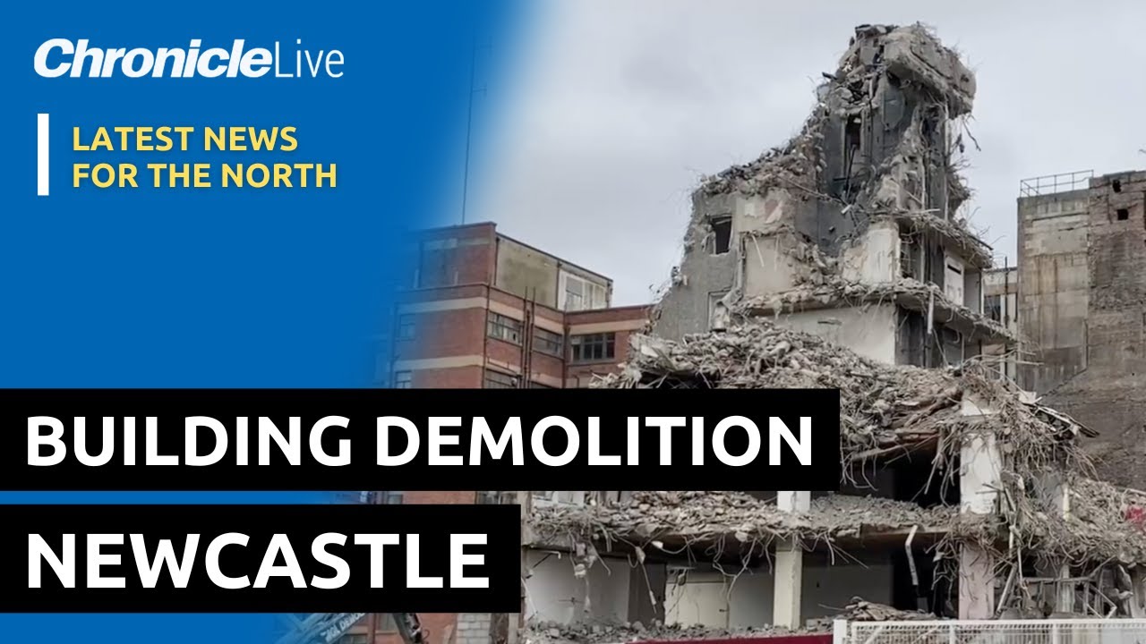 Newcastle Commercial Union House Demolition - YouTube