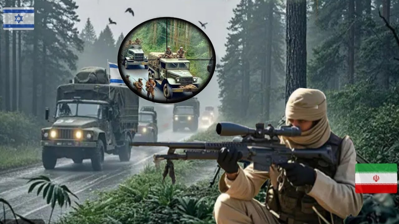 1 minute ago! Iranian female snipers intercept convoy of 2000 Israeli ...